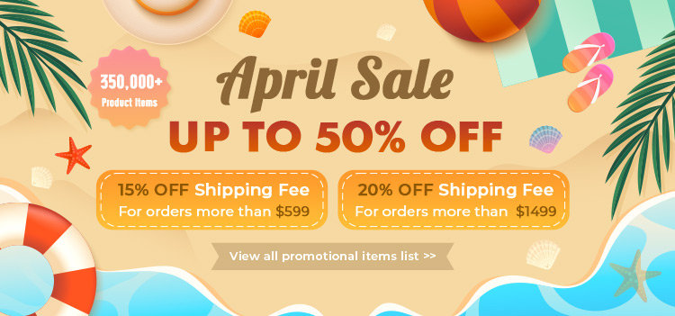April Sale UP TO 50% OFF